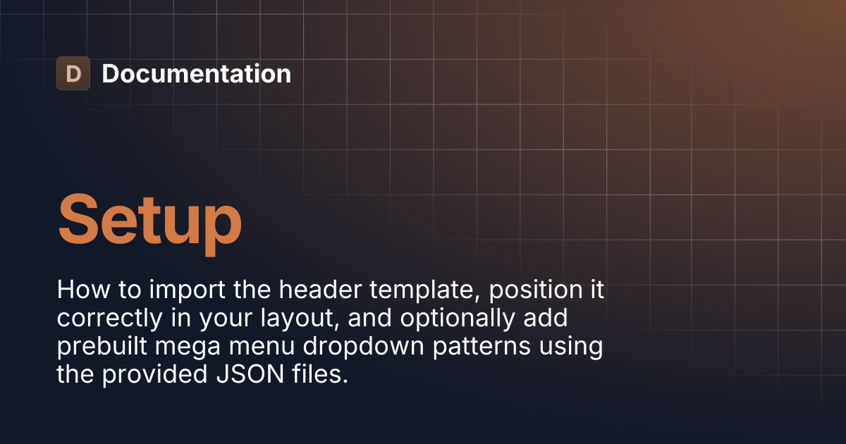 Setup | Documentation